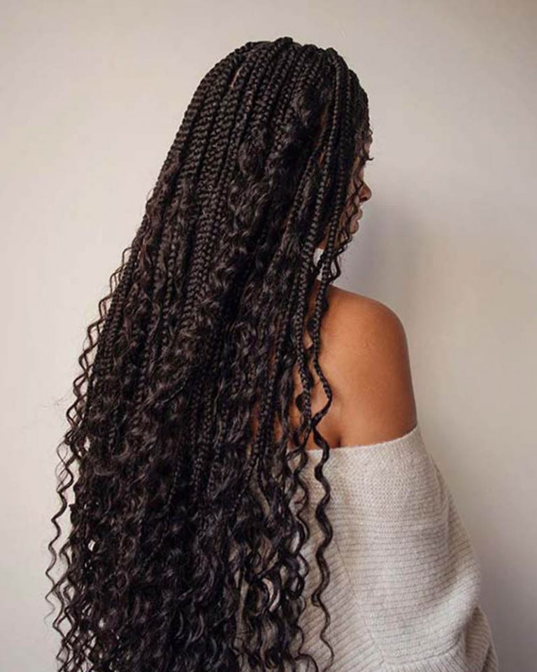 25 Hottest Knotless Braids Style: Illustrated Guide
